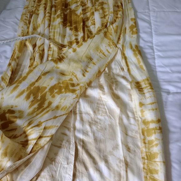 Cupshe | Dresses | Cupshe Yellow Tiedye Beach Coverup Maxi Dress | Poshmark